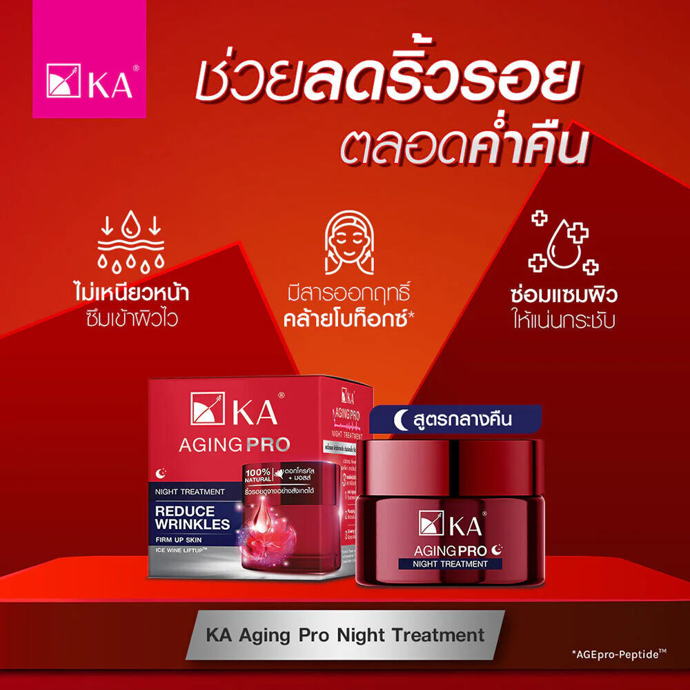 KA Set 2 Items Aging Pro Day Cream SPF38 PA++++ 30g + Night Treatment 30g. | Shopee Thailand