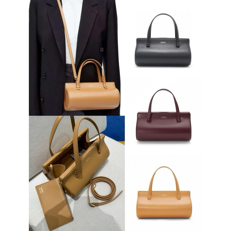 แบรนด์ใหม่ 100% ของแท้ LOEWE Clasp หนังวัววัสดุไหล่เดียวกระเป๋าสะพาย ...