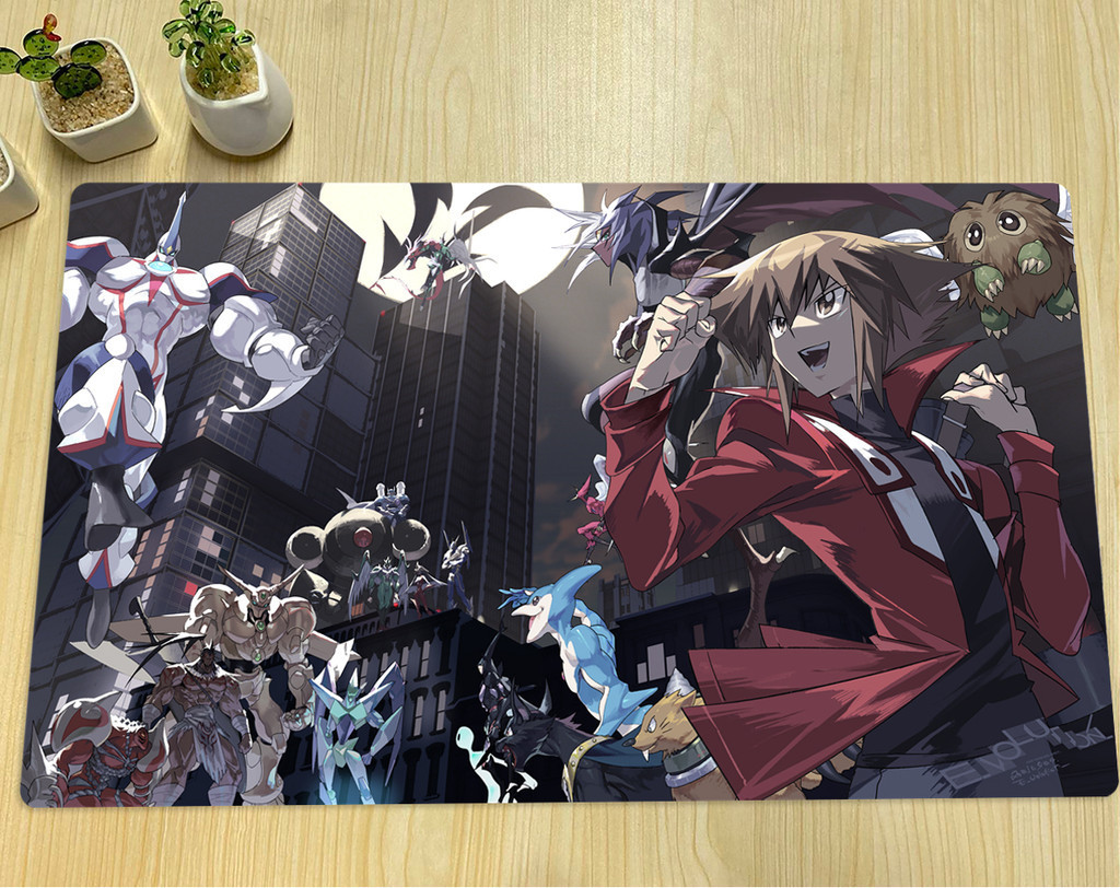 Yugioh GX Playmat Elemental HERO Neos Jaden Yuki TCG CCG Mat Board Game ...