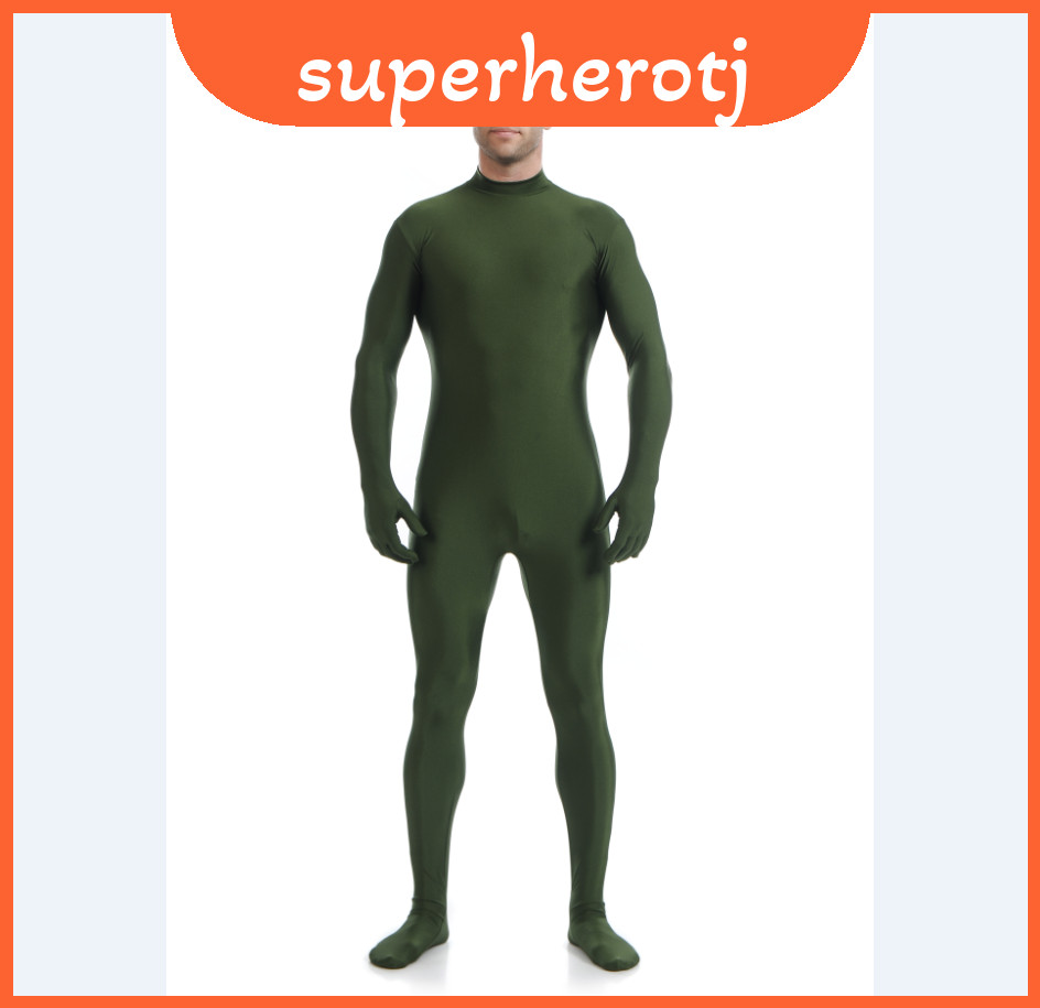 คุณภาพพรีเมี่ยม Lycra Spandex Party เครื่องแต่งกาย Catsuit Unitard Hood ...
