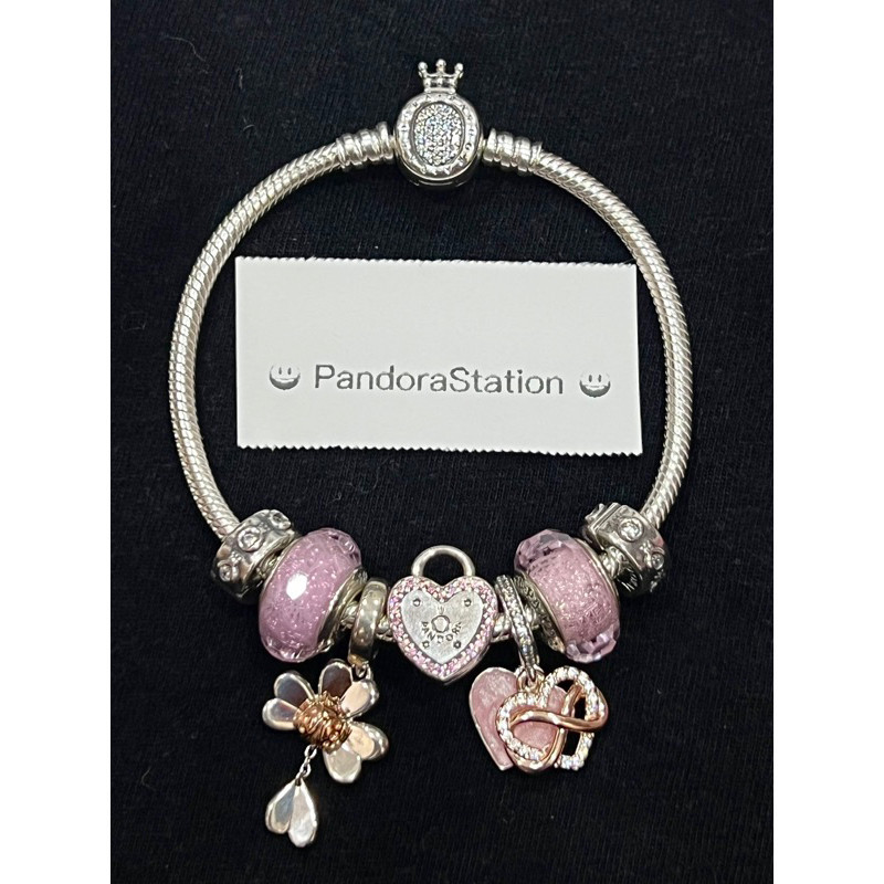Pandora Sweet set แพนโดร่า ชุดเซ็ทหัวใจมงกุฎ แพนโดร่าแท้% | Shopee Thailand