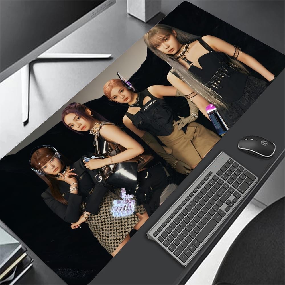 Kpop Aespa Mousepad แผ่นรองเมาส์สําหรับเล่นเกมขนาดใหญ่ LockEdge หนาแป้น ...
