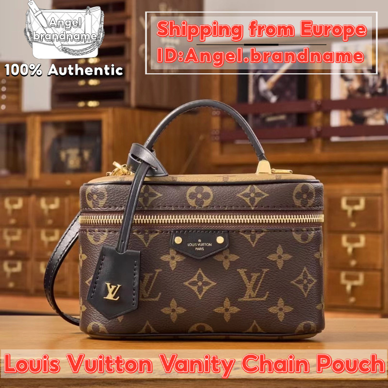 Shopee ถูกที่สุดถุงของแท้Louis Vuitton Vanity Chain Pouch Bag กระเป๋า ...