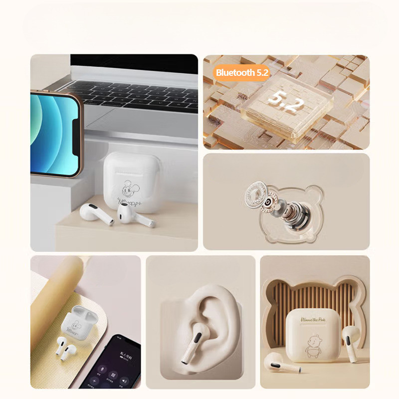 Senbenbao บลูทูธ 5.3 DISNEY S4 ไร้สาย TWS Mini Music HIFI พร้อมไมโครโฟน ...