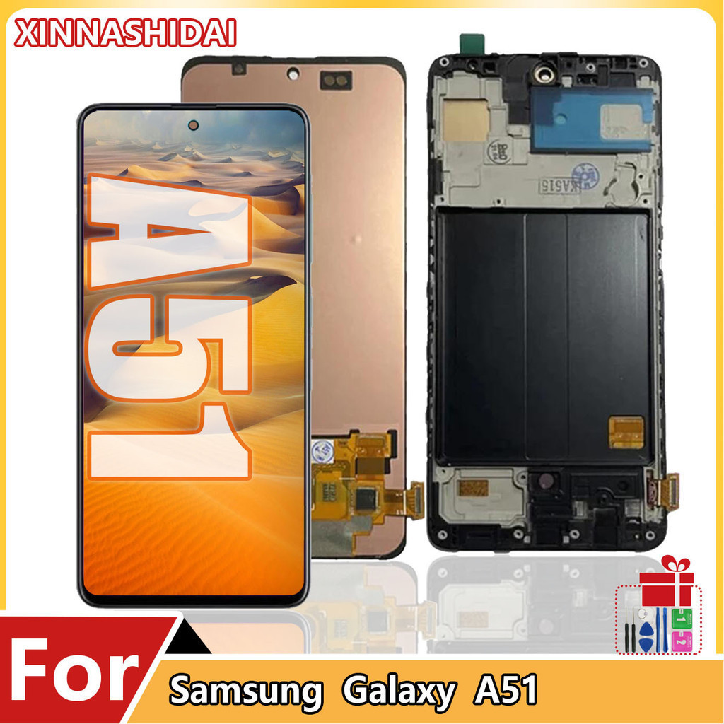 จอ AMOLED สำหรับ Samsung Galaxy A51 A515 A515fn /Ds A515f แสดงผล LCD ...