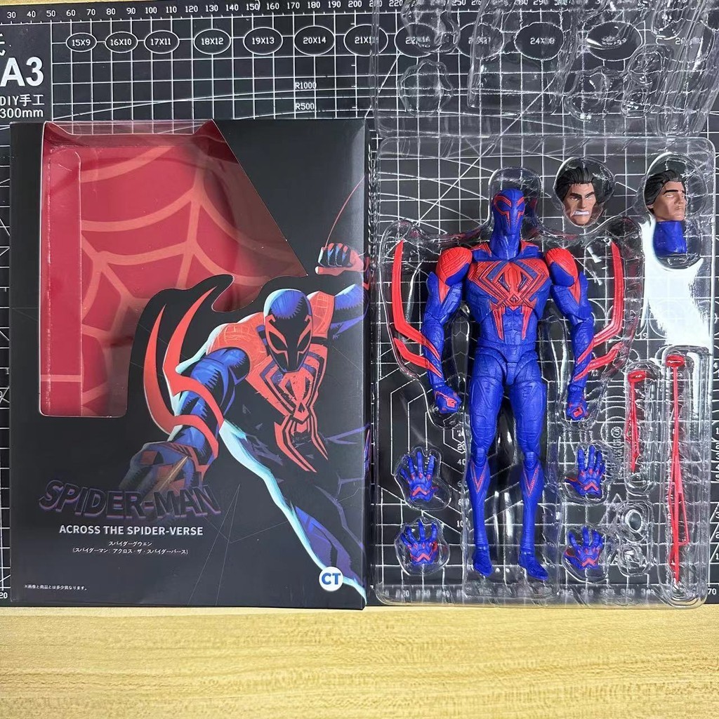 โมเดลฟิกเกอร์ Marvel SpiderMan 2099 SHF Octopusbuster SpiderMan Miles ...
