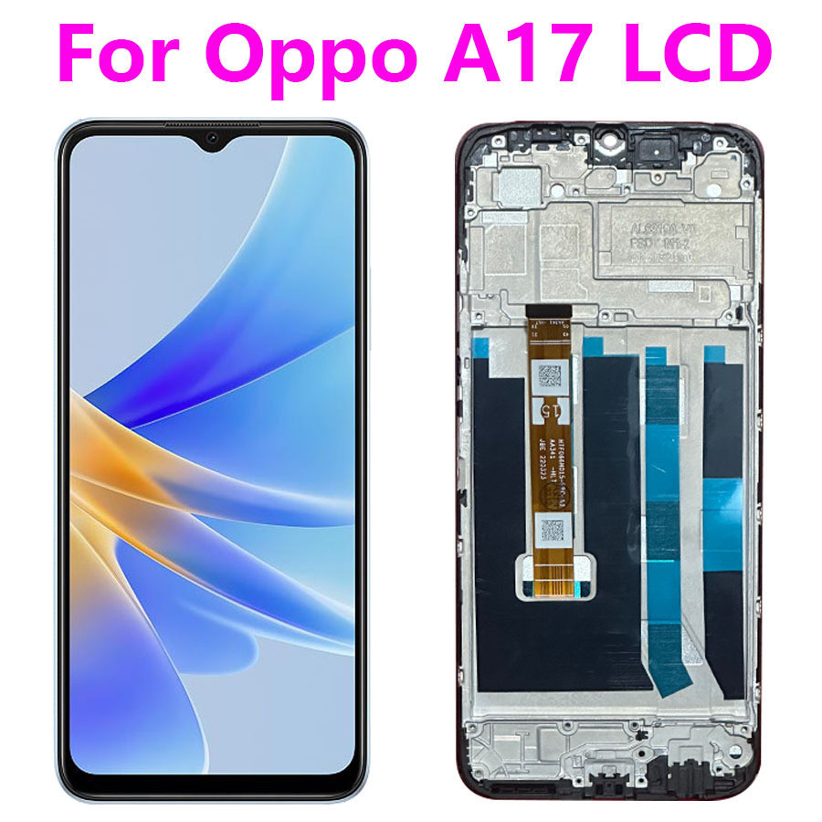 จอ ขนาด6.56นิ้วสำหรับ Cph2477 A17จอ ทัชสกรีนดิจิไทเซอร์เปลี่ยนฟิล์ม ...