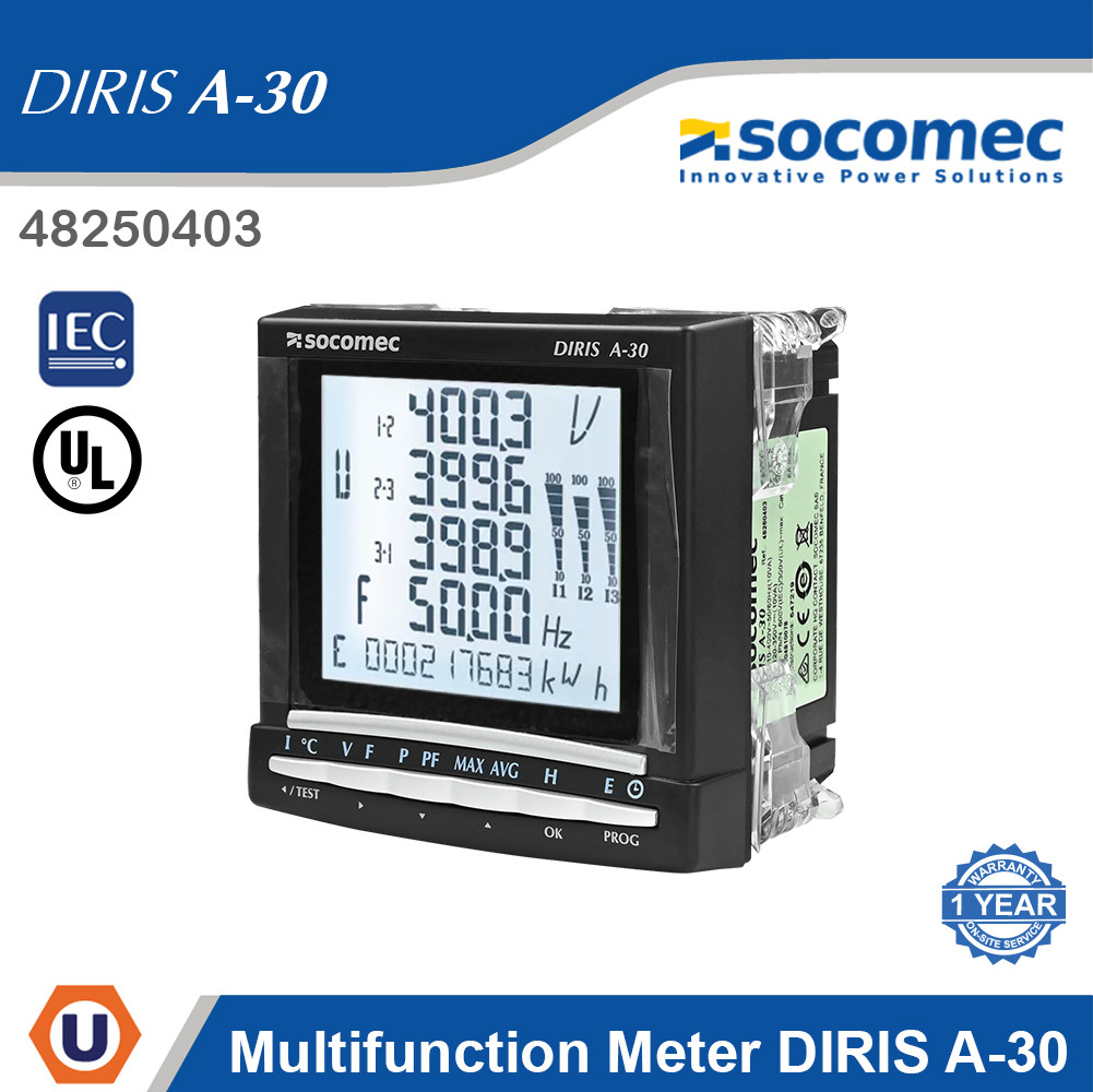 Socomec Multifunction Meter DIRIS A-30 | 48250403 | Ucanbuys | Shopee ...