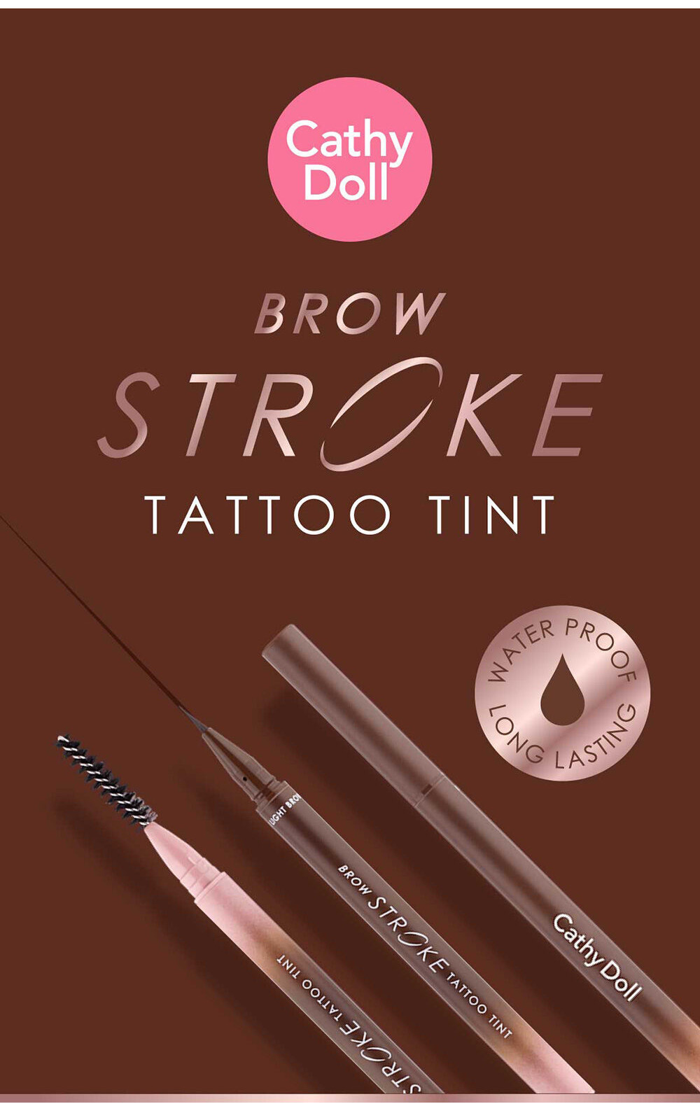 Cathy Doll Brow Stroke Tattoo Tint 0.45g เคที่ ดอลล์ ไลเนอร์วาดเส้นคิ้ว ...