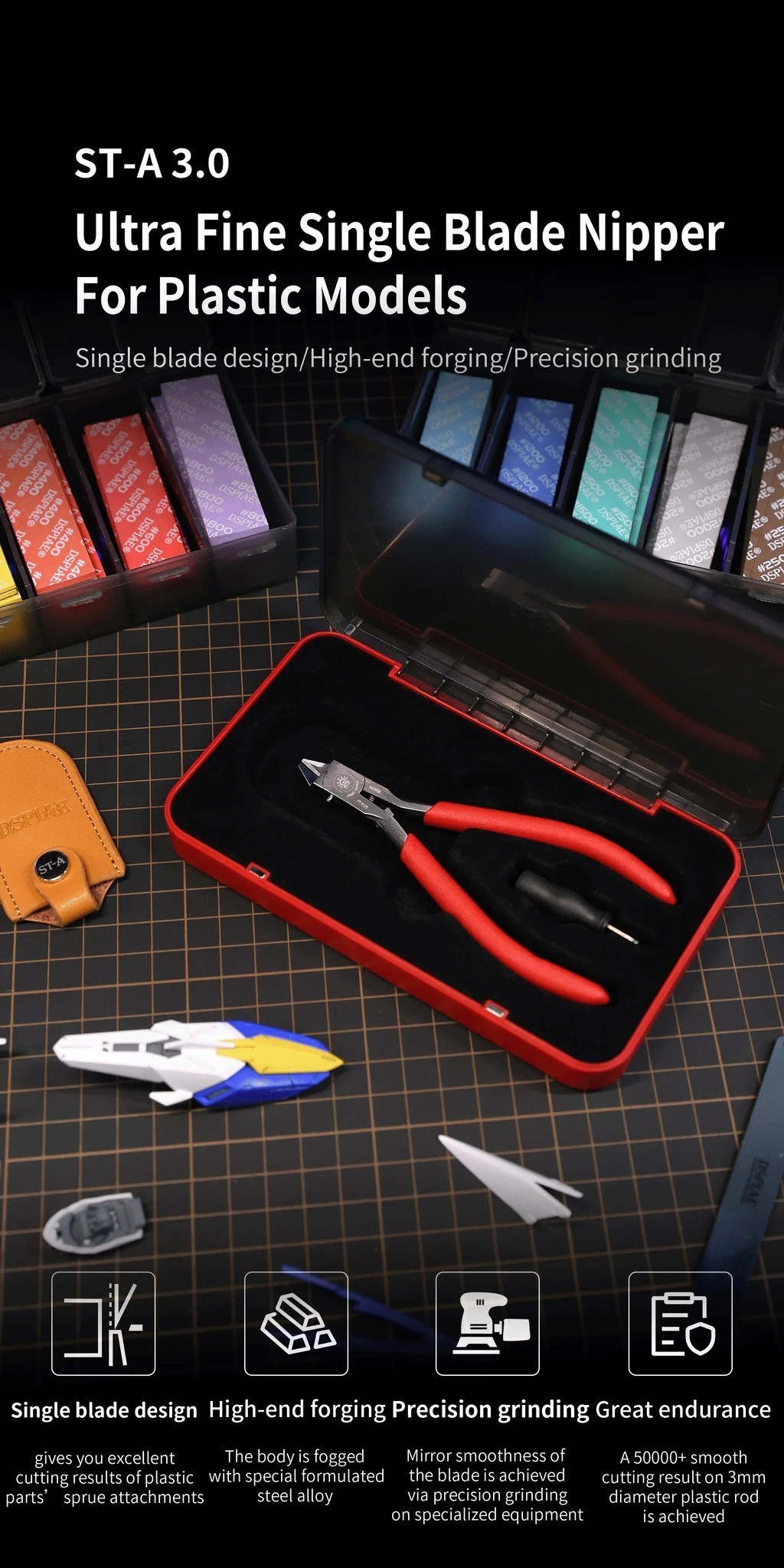 Dspiae ST-A3 คีมหัวฉีดเดี่ยว แบบบางพิเศษ สําหรับโมเดลอาคาร DIY | Shopee Thailand