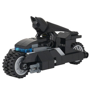 City รถจักรยานยนต์ใช้งานร่วมกับ LEGO MiniFigures MOC อิฐ Batman ...