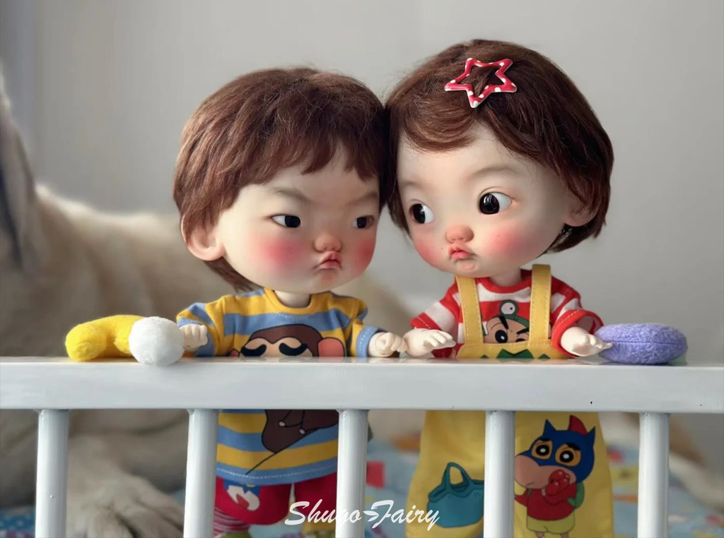 Wuyali 1/6 ตุ๊กตา Bjd Expressive Big Head Pout Angry Face Cuty Ball ...