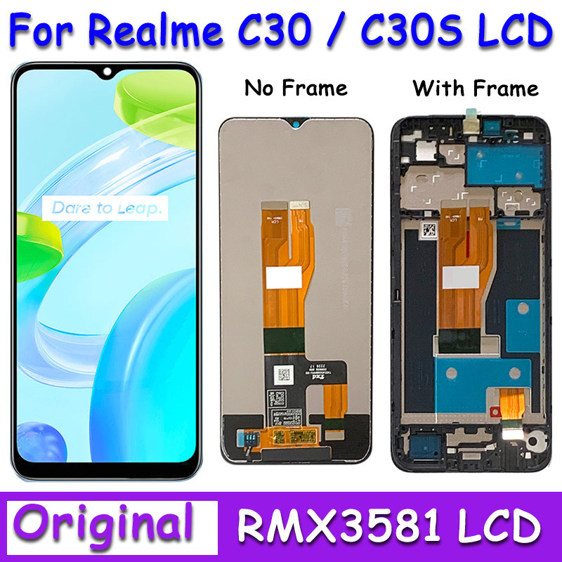 6.5 "Original สำหรับ OPPO C30 Rmx3581จอแสดงผล แบบสัมผัสหน้าจอด้วยกรอบ ...