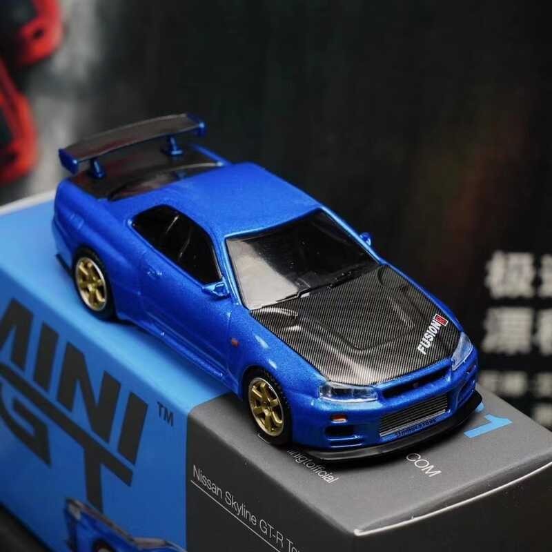 Mini GT1: 64 531 Nissan Skyline Skyline GT-R R34 โมเดลรถโลหะผสม ...