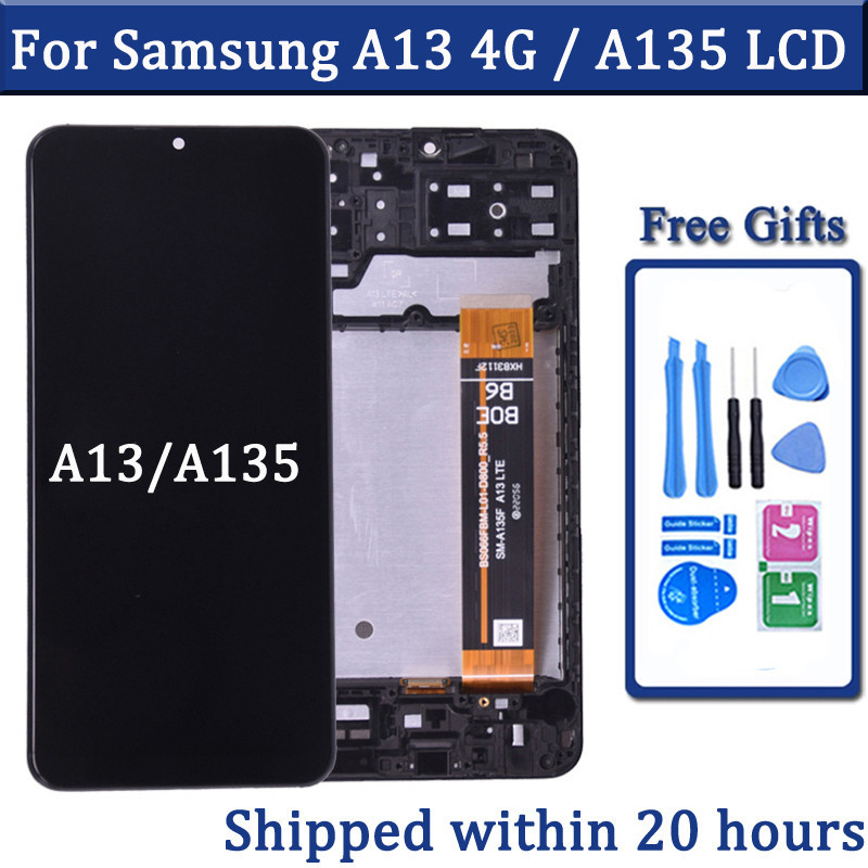 6.6 ''สำหรับ 4G A135จอ ทัชสกรีนดิจิไทเซอร์สำหรับ Samsung A13 LTE A135f ...