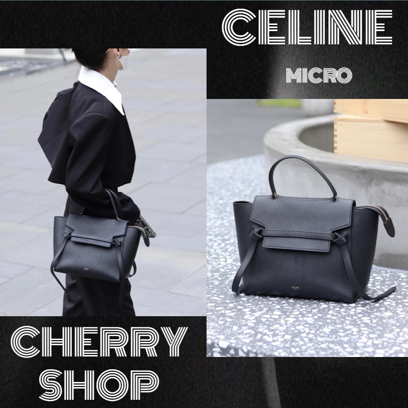 ซีลีน Celine BELT กระเป๋าถือคลาสสิก catfish bag micro กระเป๋าสะพายข้าง ...