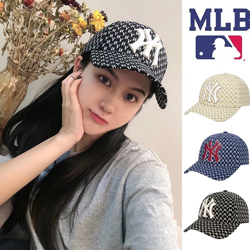 ♞MLB Hats ny Korean Hats ซื้อหมวกเบสบอลของแท้ หมวกเบสบอลปักลาย MIB ของ ...