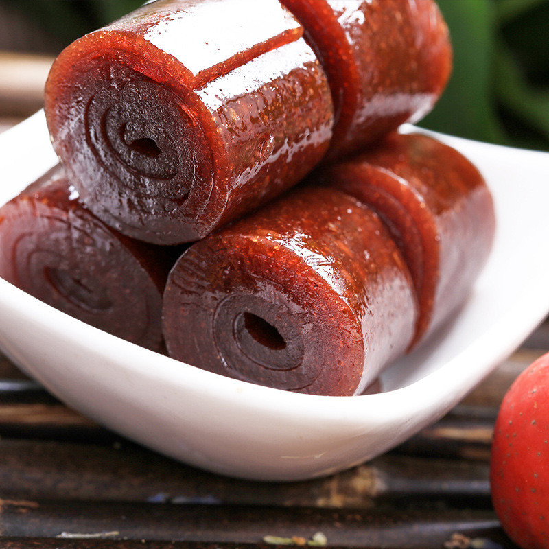 Hawthorn Roll Fruit และผิวแห้งบรรจุภัณฑ์ขนาดเล็กจำนวนมาก Hawthorn Candy ...