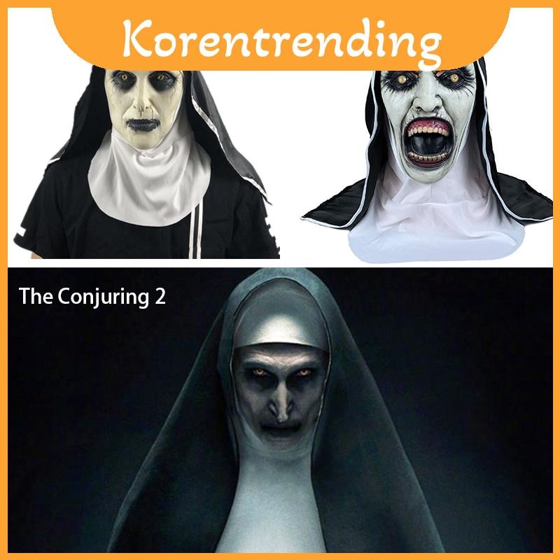 The Conjuring 2 สยองขวัญแม่ชี Latex หน้ากากเครื่องแต่งกายสําหรับปาร์ตี้ ...