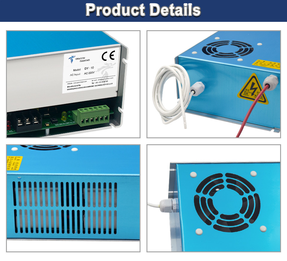 80w HY DY10 Co2 เลเซอร์สําหรับ RECI Series W1/T1/W2/T2 หลอดสําหรับ ...
