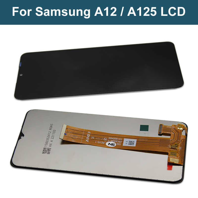 ทางเลือกสำหรับ Samsung Galaxy A12จอแสดงผล LCD A125 A125f Sm-A125f หน้า ...