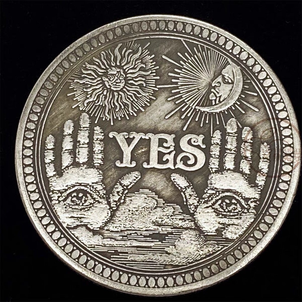 Moonlight Silver Edition] YES/NO Commemorative Coin, Decision Coin ...