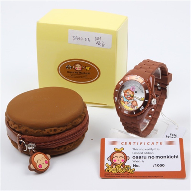 SANRIO MINNA NO TABO OSARU NO MONKICHI LIMITED SILICON STRAP WATCH ...