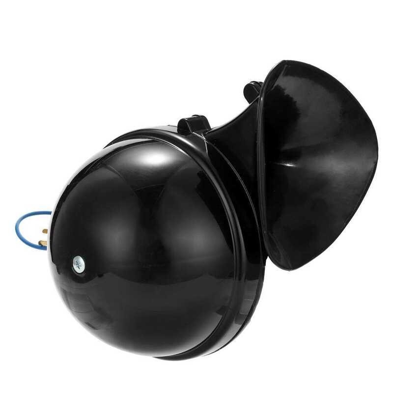 Loud 280Db 12V Black Electric Snail Air Horn Raging Sound For Car ...