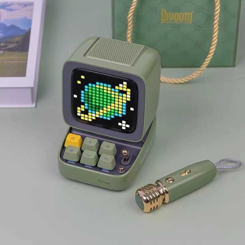 MIC Divoom Ditoo Programmable LED Screen Display Speaker Bluetooth ...