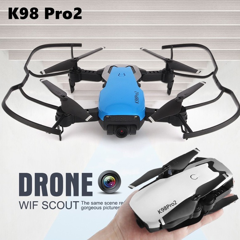 ในสต็อก K98 Pro2 Drone 4K HD Dualกล้องWiFi FPVพับQuadcopter K98 Pro RC Dronesงานอดิเรกของเล่น ...