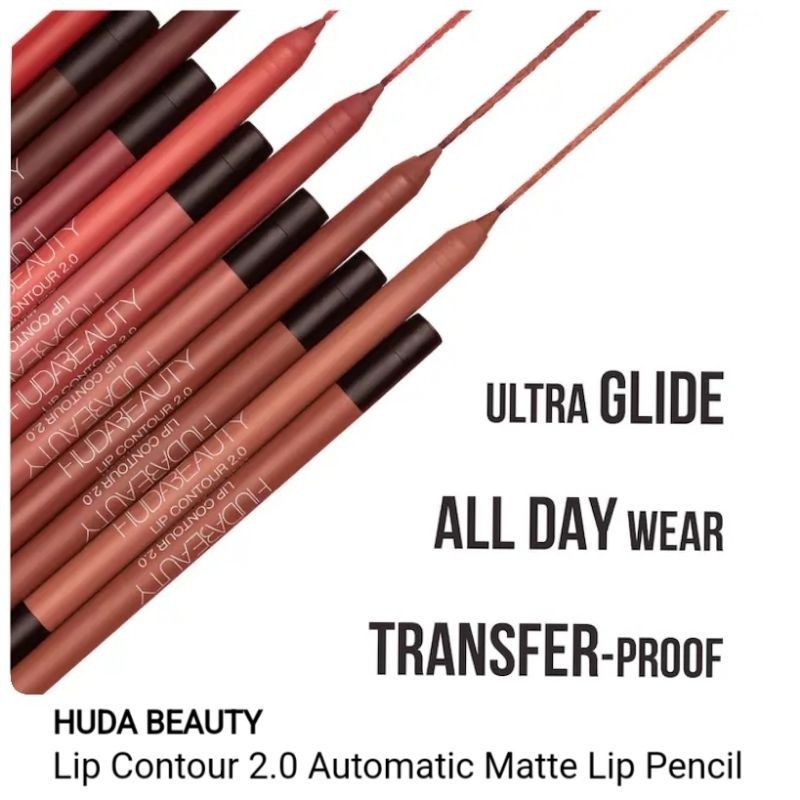 Huda Beauty Lip Contour 2.0 Automatic Matte Lip Pencil | Shopee Thailand