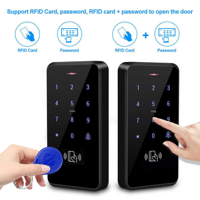 Kit Door System IP68 Waterproof Outdoor RFID Access Control Keypad Power Supply + Electric ...