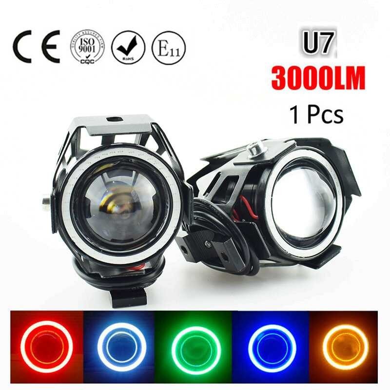 NEMOTO Motorcycle LED U7 Headlight 12V 125W Motorbike Fog Lights ...