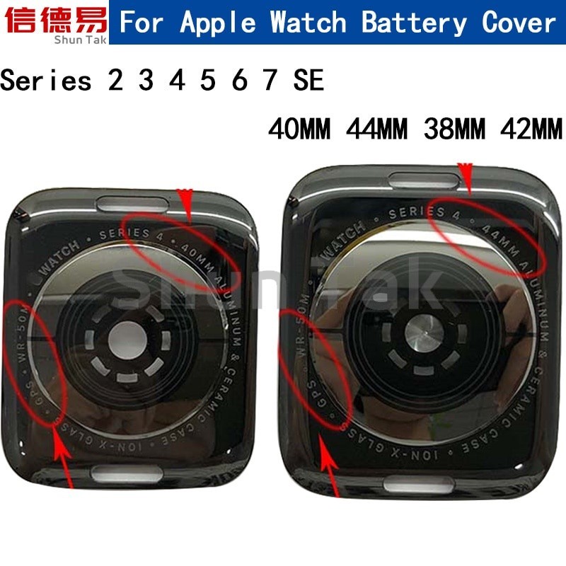 Ly ใหม่กระจกด้านหลังสําหรับ Apple Watch SERIES 4 5 6 SE 40 มม.44 มม.ด้านหลังประตูแบตเตอรี่ ...
