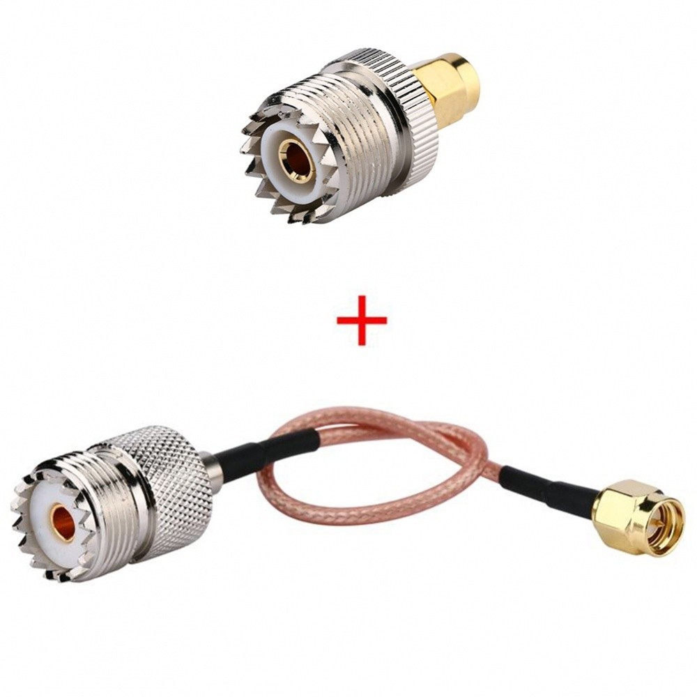มาใหม ่ ~Premium RF Coax Cable with SMA Male to UHF Female SO239 ...