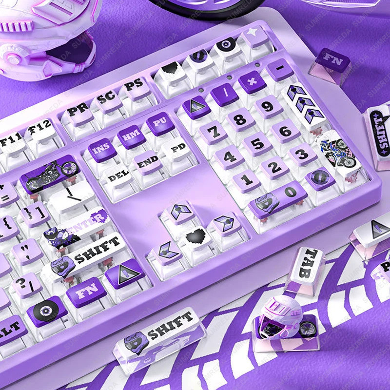 Locomotive Sugar65 WOB RAINY75 Keycaps PBT Pudding Keycaps ASA Profile ...