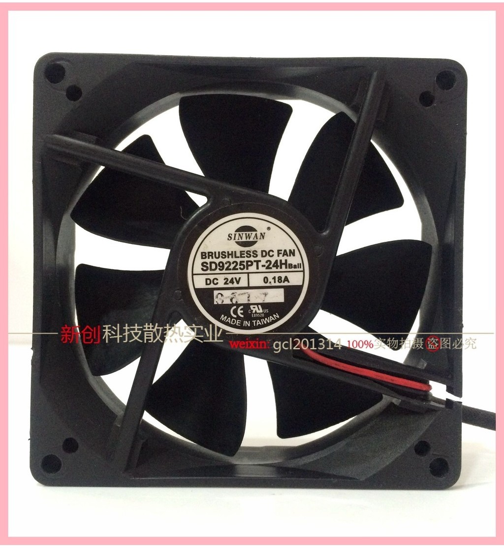 Original SINWAN SD9225PT-24H Ball 24V 0.18 A 9025 พัดลมระบายความร ้ อน ...
