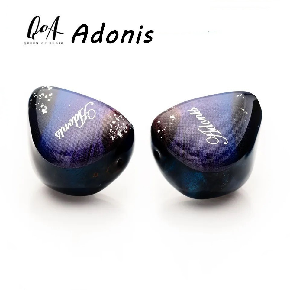 Qoa Adonis Cnc หูฟังอินเอียร์ เรซินลายไม้ 10 มม. Dd+2 Ba ไดร์ฟเวอร์ ...