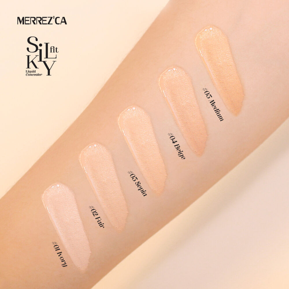 Merrezca Silky Fit Liquid Concealer 7.5g เมอร์เรซกา คอนซีลเลอร์เนื้อบาง ...
