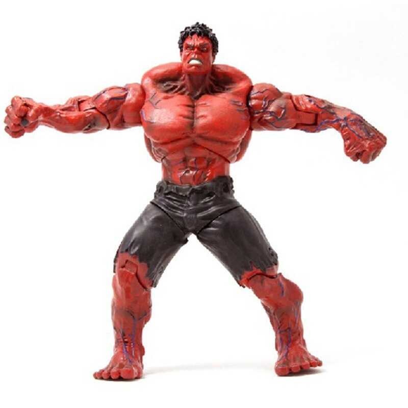 Red 【Og】1Pcs Hulk Figures PVC Plastic Hand-Made Action Figure Toy Model ...