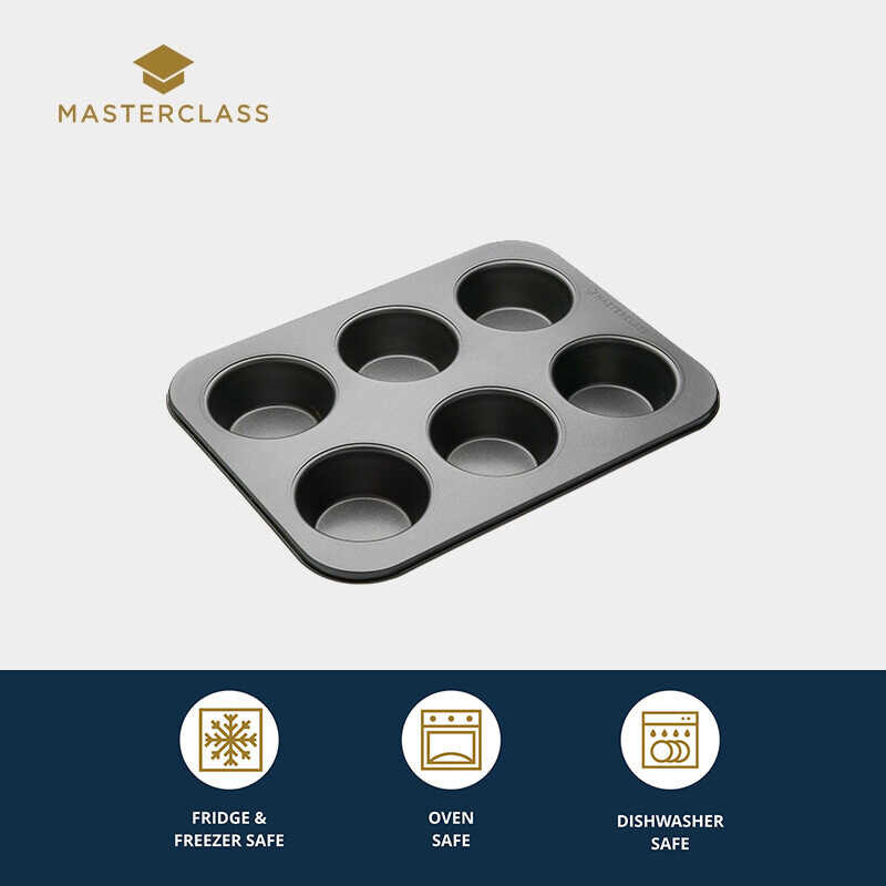 Hole MasterClass 6 Deep Muffin Tray With PFOA Free Non Stick And Robust ...