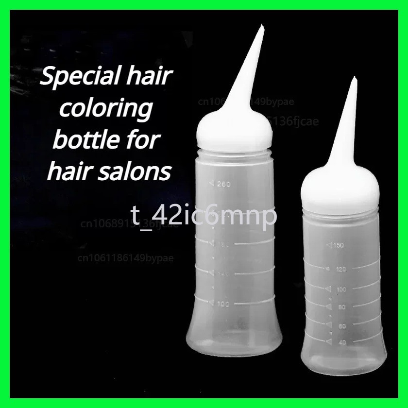 120/260ml Professional Hair Dye Applicator แปรง Dispensing Salon พลาสติกผมสีแห้งซักผ้าขวดตัดผม ...