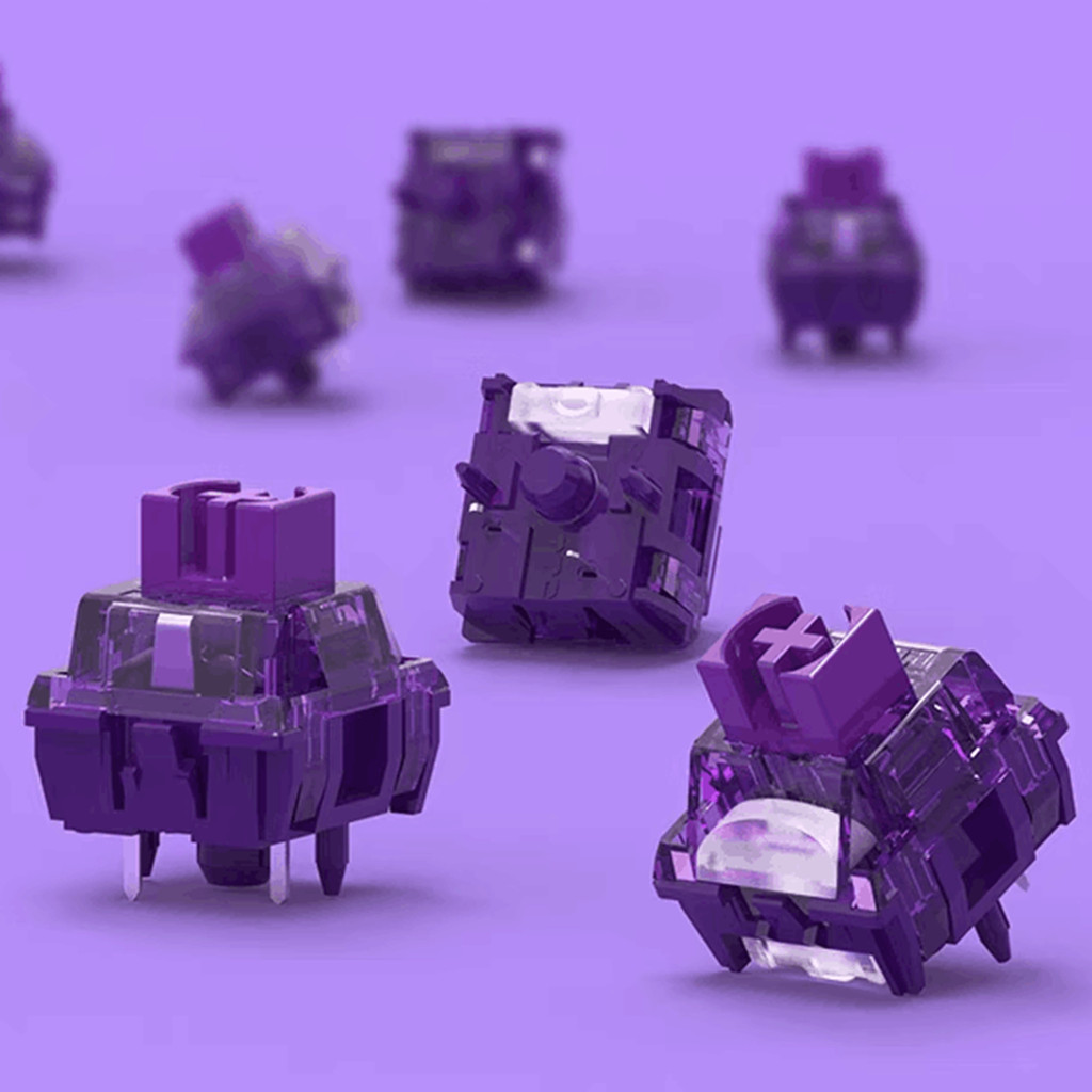 TTC Flame Purple Switch V2 42g 5 Pins 23 มม. สีเงิน สําหรับสํานักงาน ...