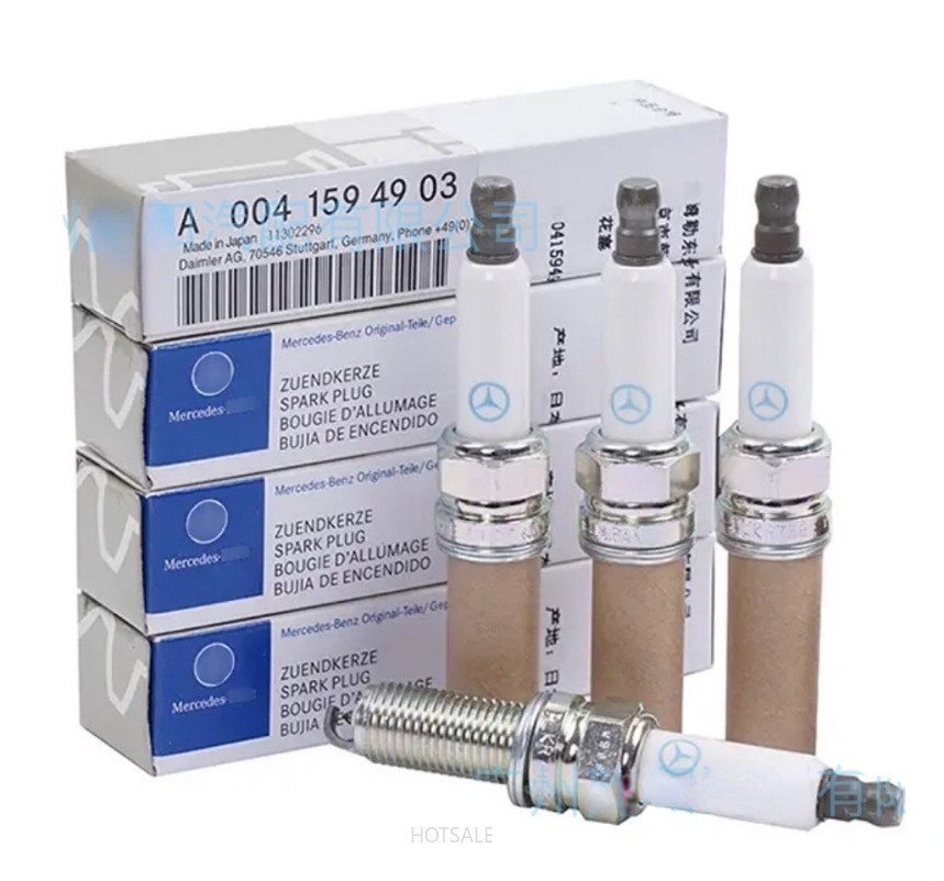 หัวเทียนแพลตตินัม 4 ชิ้น0041594903 เหมาะสําหรับ MERCEDES-BENZ W203 W204 ...