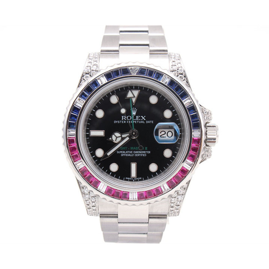Rolex Rolex Greeny Type II 116710ฝังด ้ านหลัง Cola Diamond Automatic ...