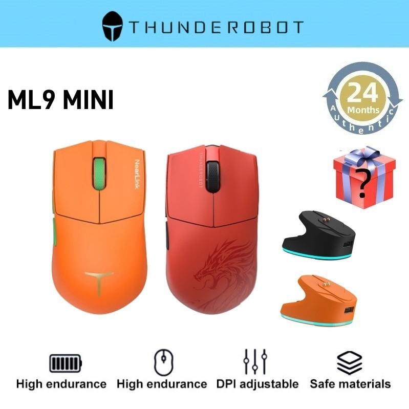 Thunderobot ML9 MINI series เมาส ์ ไร ้ สาย PAW3950 Pro Starlight 8K อัตราการคืนน ้ ําหนักเบาเกม ...