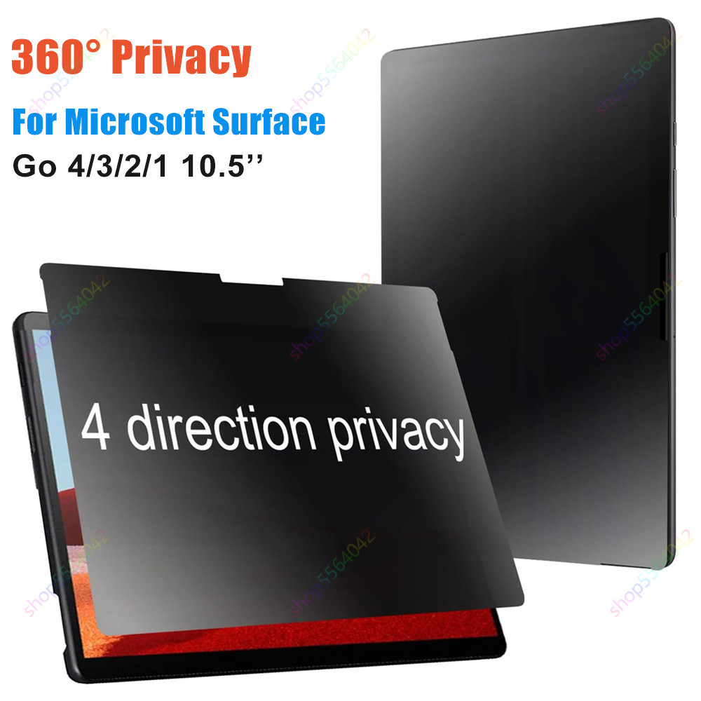 ในสต็อก 4-Way Privacy Screen Protector สําหรับ Microsoft Surface Go 4/3 ...