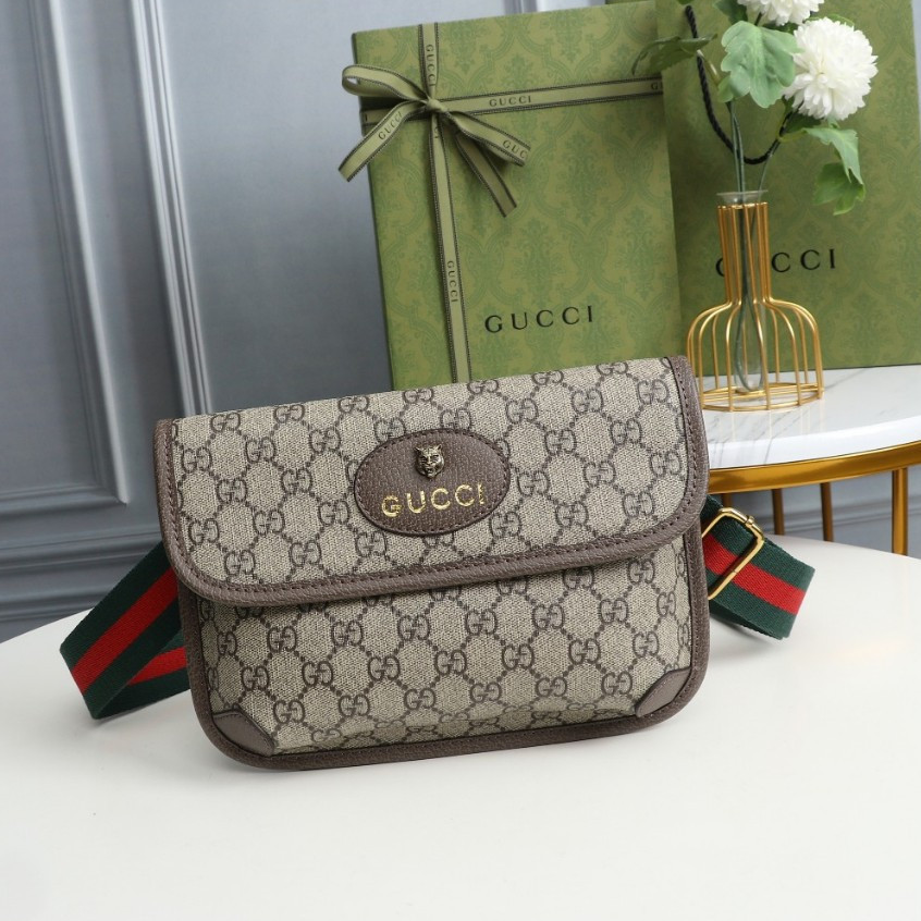 Gucci/gucci กระเป๋าคาดเอว หนังแท้ สําหรับผู้ชาย และผู้หญิง | Shopee Thailand