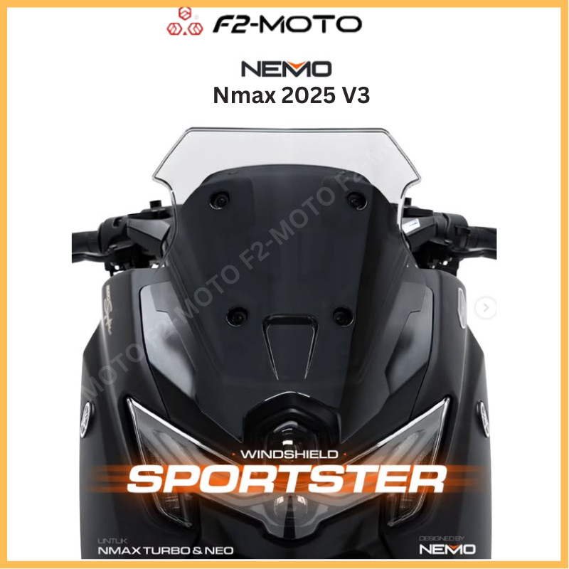 กระจกบังลม Yamaha Nmax V3 Nemo Sportster 2025 | Shopee Thailand