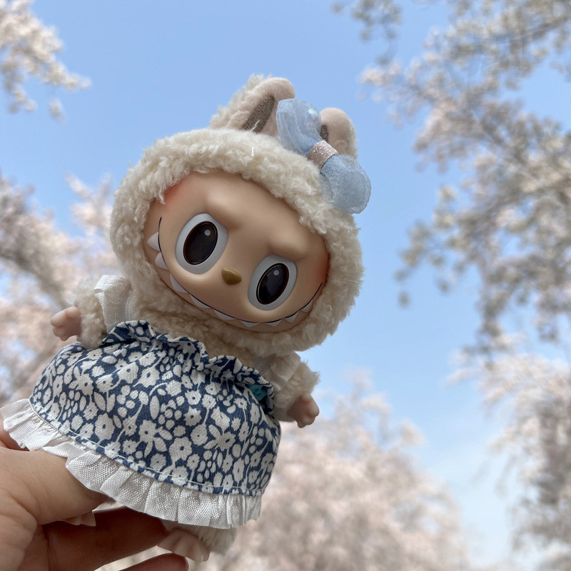 labubu Macron enamel blind box LABUBU ชุดแต่งงานตุ๊กตา ชุดเจ้าหญิง ...